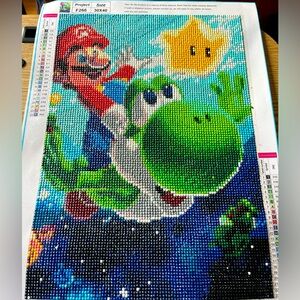 Hand Crafted | Art | Host Pick Handmade Super Mario Diamond Art | Poshmark